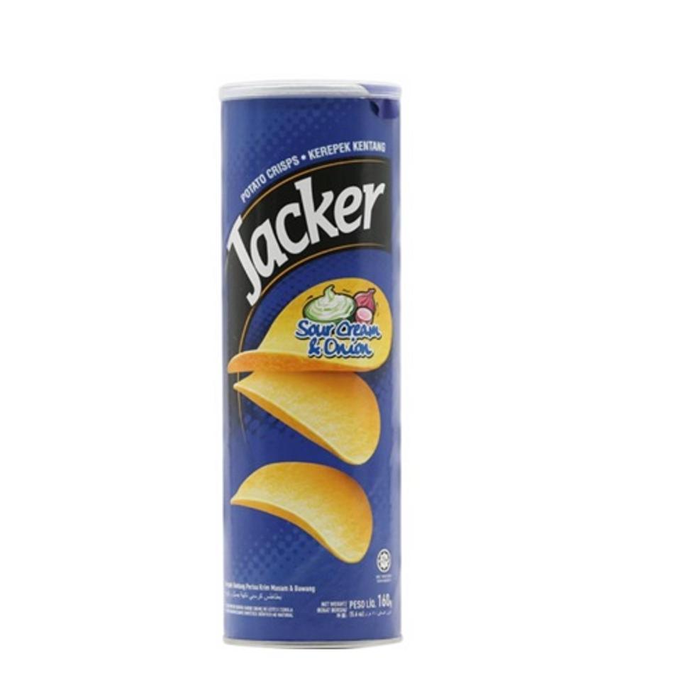 Jacker Potato Crisps Sour Cream & Onion 150g | Shopee Singapore