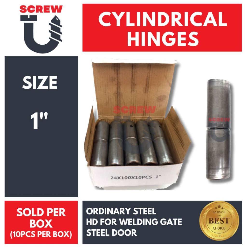 CYLINDRICAL HINGES 1 Inch | SOLD PER BOX | 10 PCS PER BOX | Shopee ...