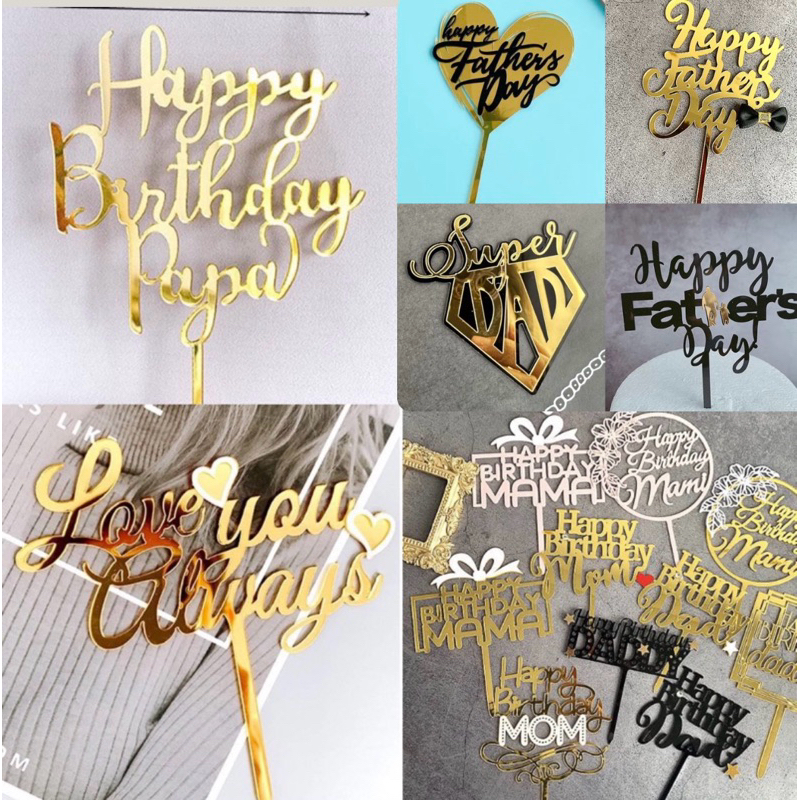Happy mother’s Day Cake Topper Acrylic Topper Happy birthday mom mama ...