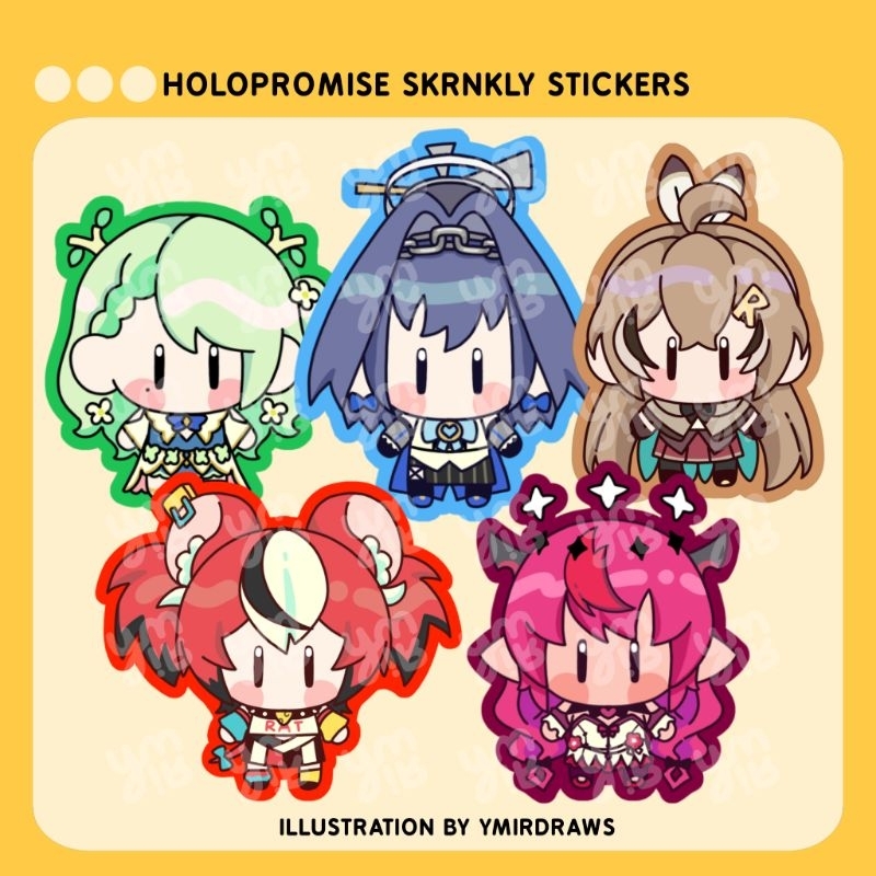 Hololive EN Promise Skrnkly Vinyl Stickers | Shopee Singapore