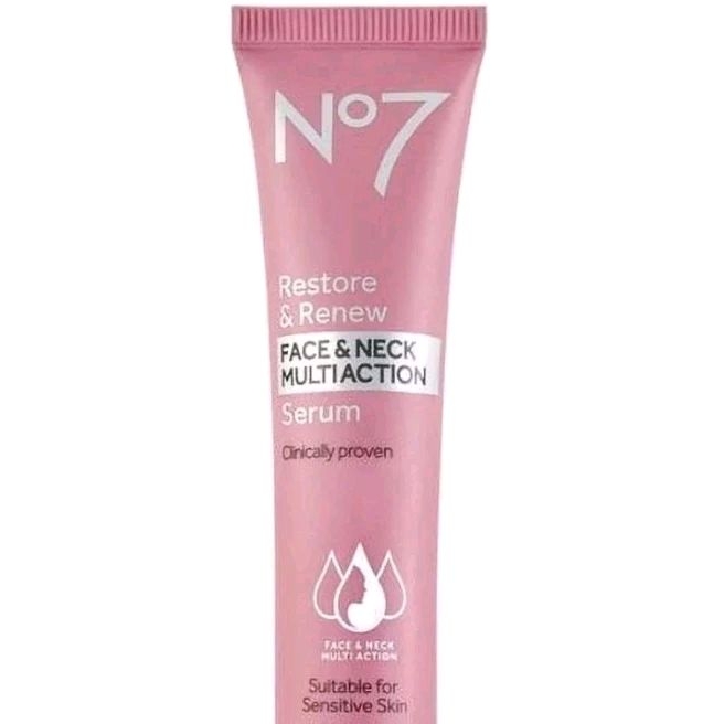 No7 Restore & Renew Serum, Multi Action,Anti-Wrinkle, Brightens, Lifts ...