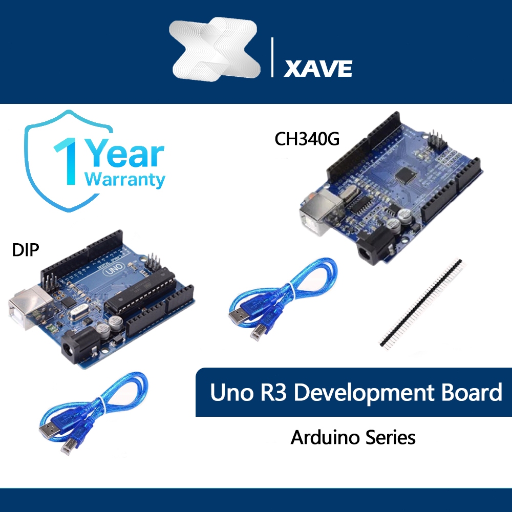 UNO R3 board compatible with Arduino Development ATmega328P CH340 CH340G | Shopee Singapore