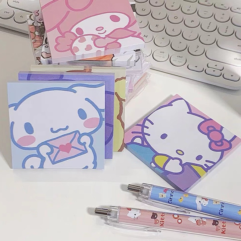 50PCS Note Card Message Sticker Ins New Thick Cartoon Student Cute Note ...