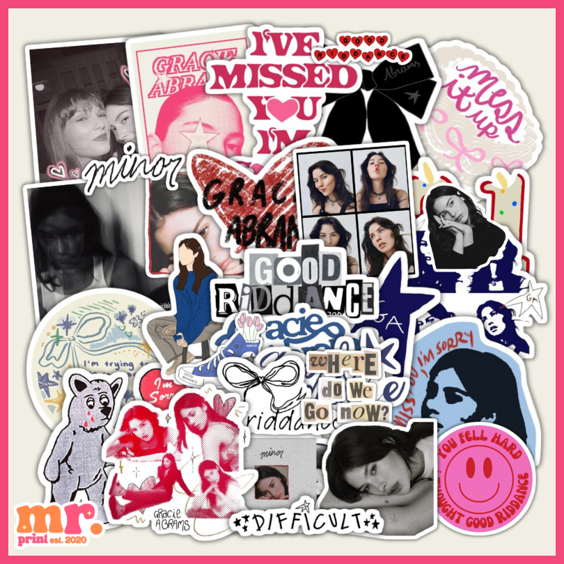 GRACIE ABRAMS VOL 2 GOOD RIDDANCE STICKERS WATERPROOF STICKER | Shopee ...