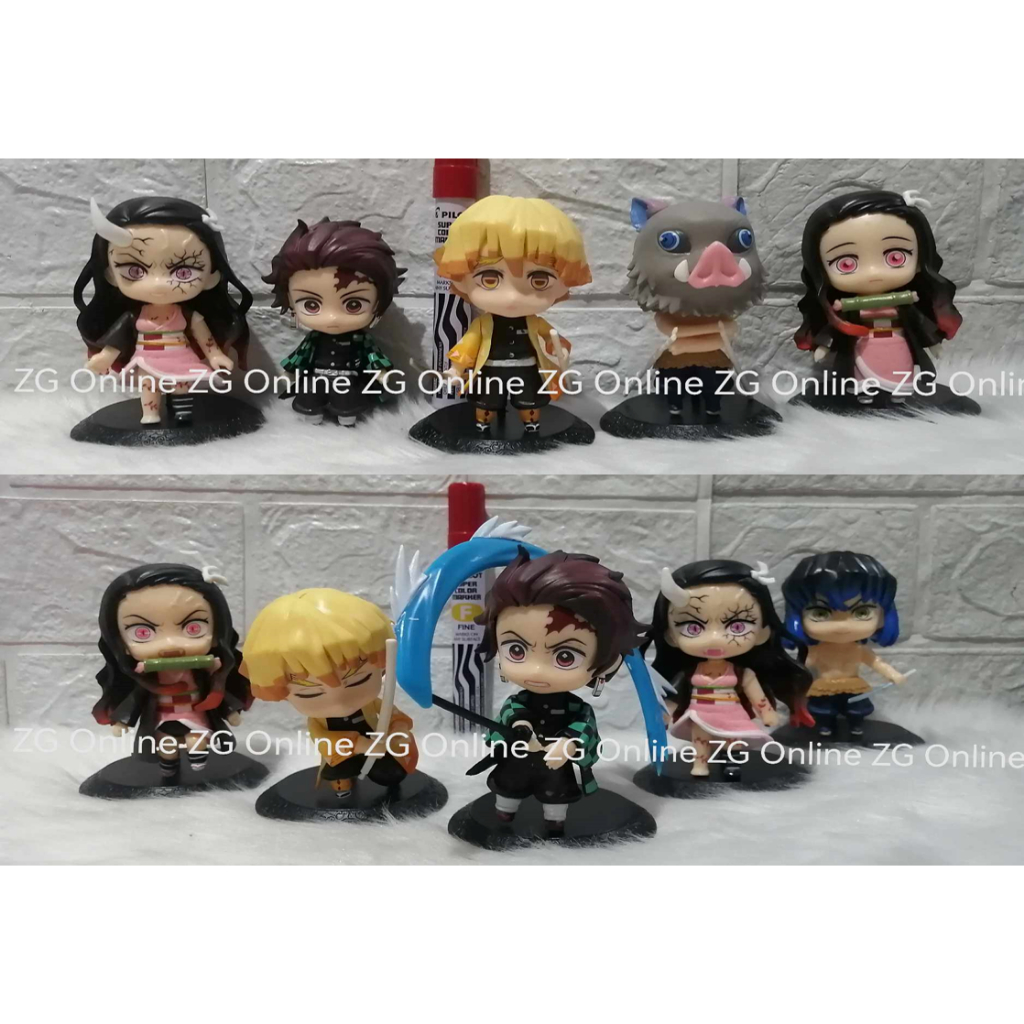 Demon Slayer Tanjiro Nezuko Zenitsu Giyu Inosuke Shinobu Tengen Gyutaro ...
