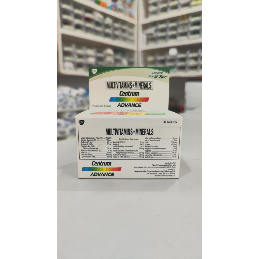 CENTRUM ADVANCE MULTIVITAMINS (1 BOTTLE - 30 TABLETS) | Shopee Singapore