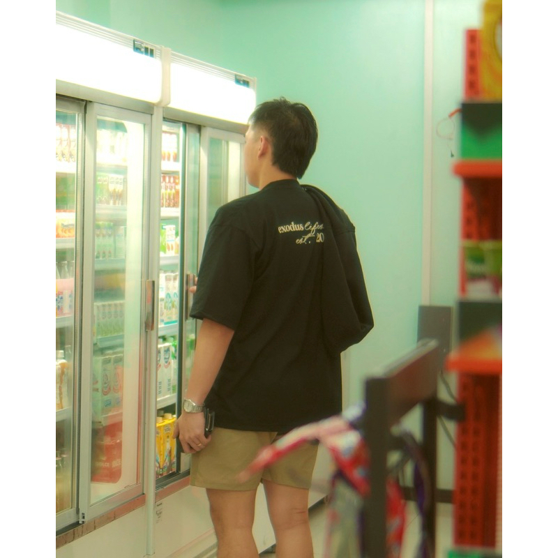 EXDS Exclusive Lifestyle Cursive Oversized Tee | Shopee Singapore