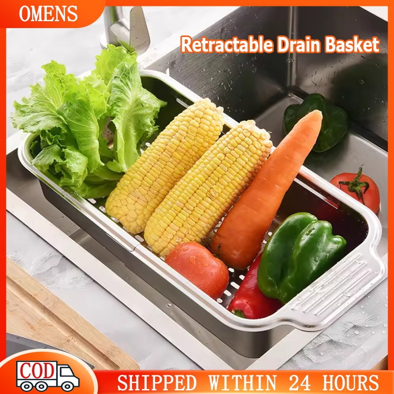 Retractable Sink Water Filter Rack Large Capacity Kitchen Sink Dish ...