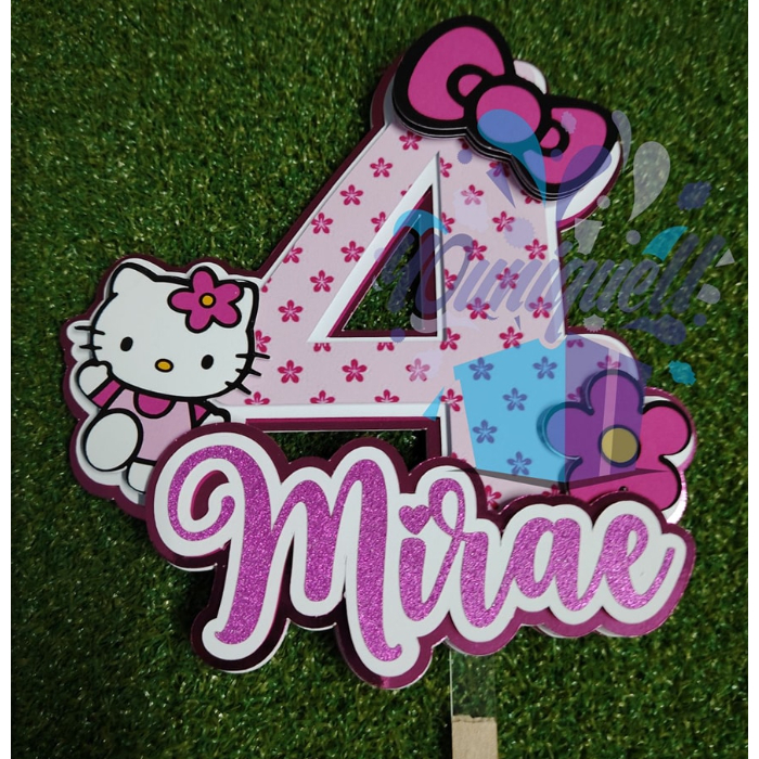 Hello Kitty Cake Topper (3d/Layered) | Shopee Singapore