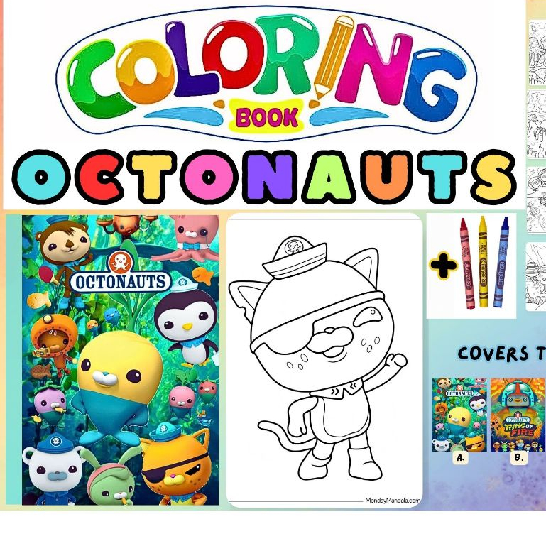Octonauts Coloring Book Jenny Color Speed Octonauts Coloring Book