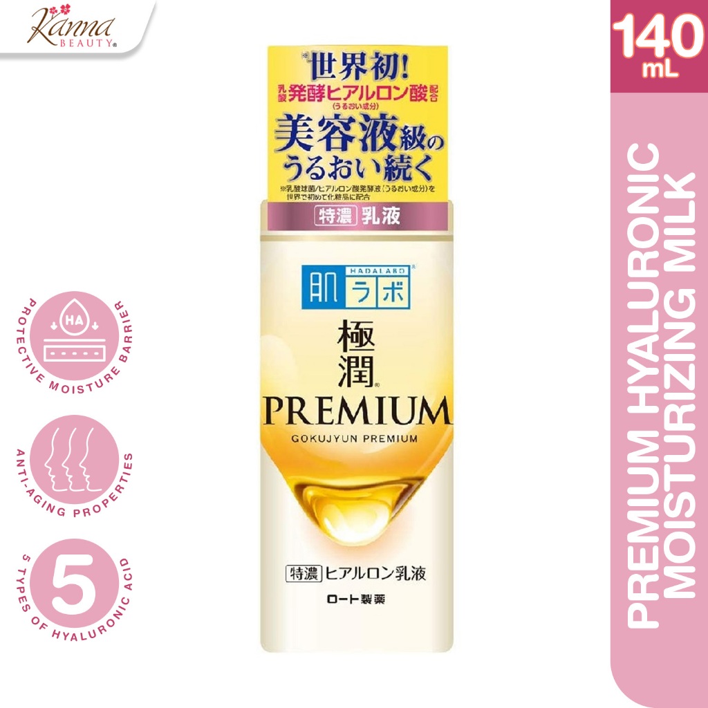 ROHTO Hada Labo Gokujyun Premium Hyaluronic Emulsion 140ml | Shopee Singapore