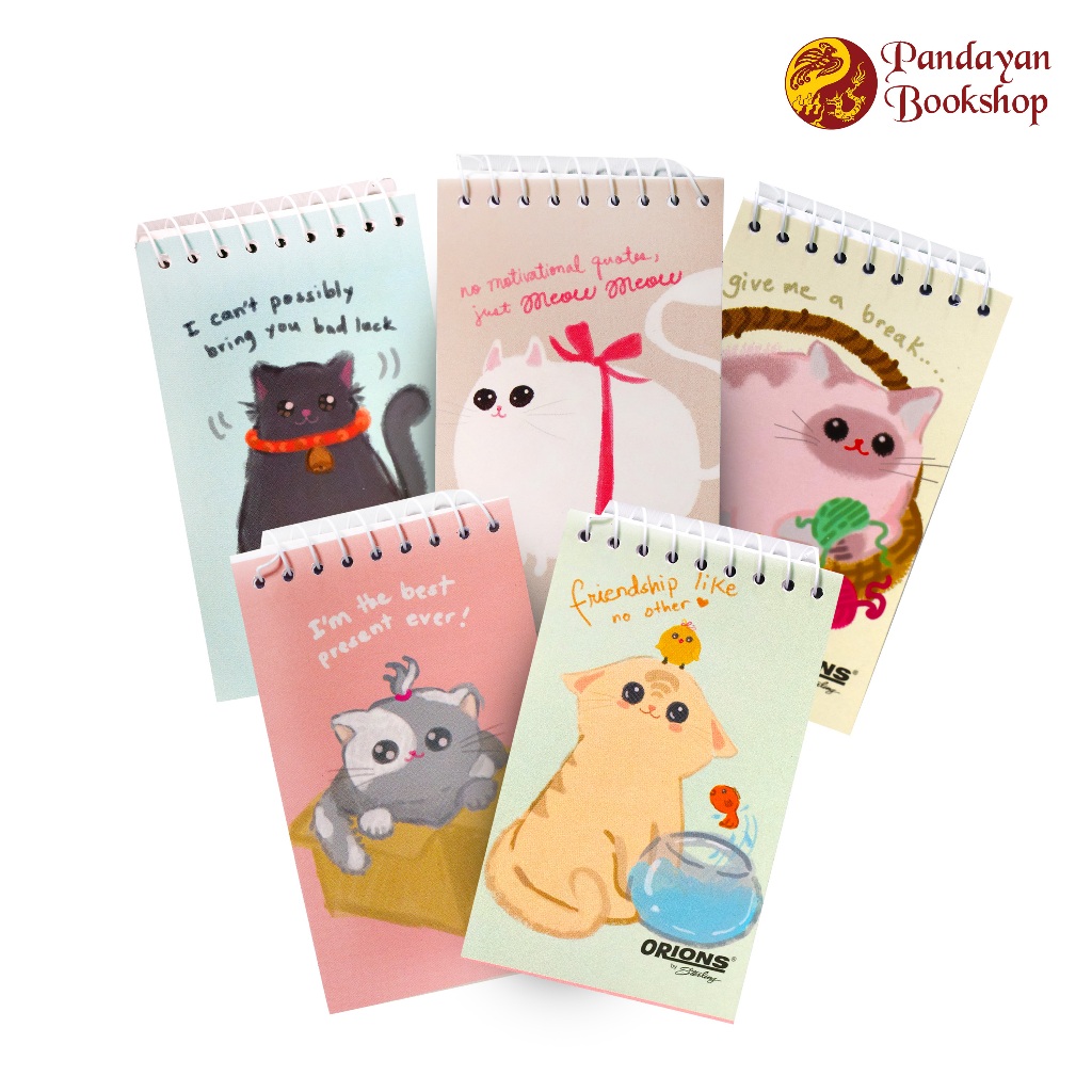 Orions Cute Facet Top Wire Spiral Memo Notebook F080305137 80 leaves ...