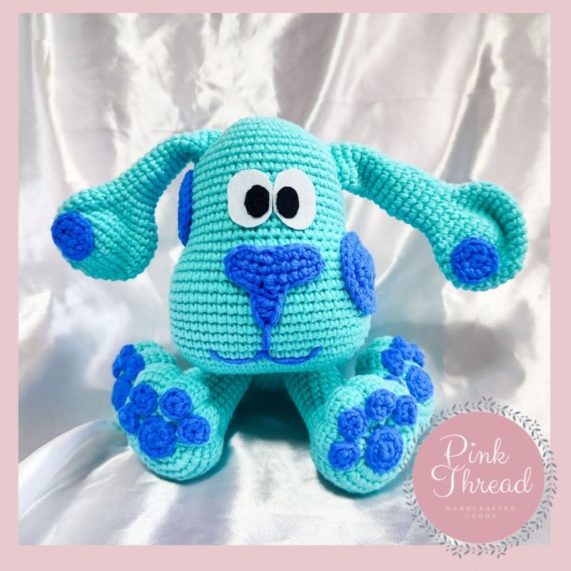 Crochet Blue Stuffed Toy/ Handmade Blue's Clues | Shopee Singapore