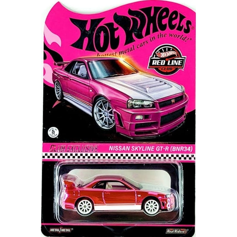 Hot Wheels RLC Nissan Skyline GTR R34 Pink | Shopee Singapore