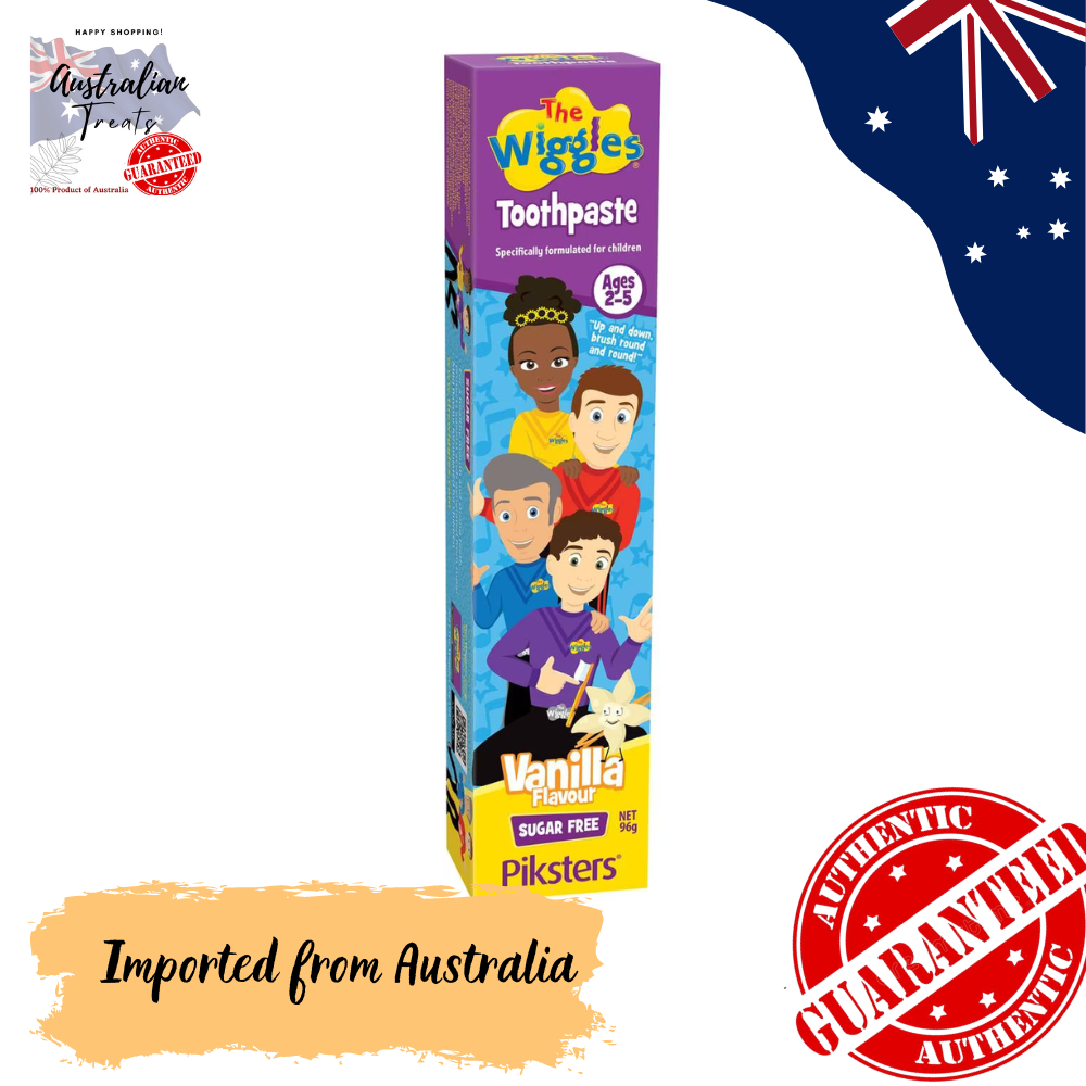 The Wiggles Toothpaste Vanilla Flavour Sugar Free 2-5 Years (96g ...