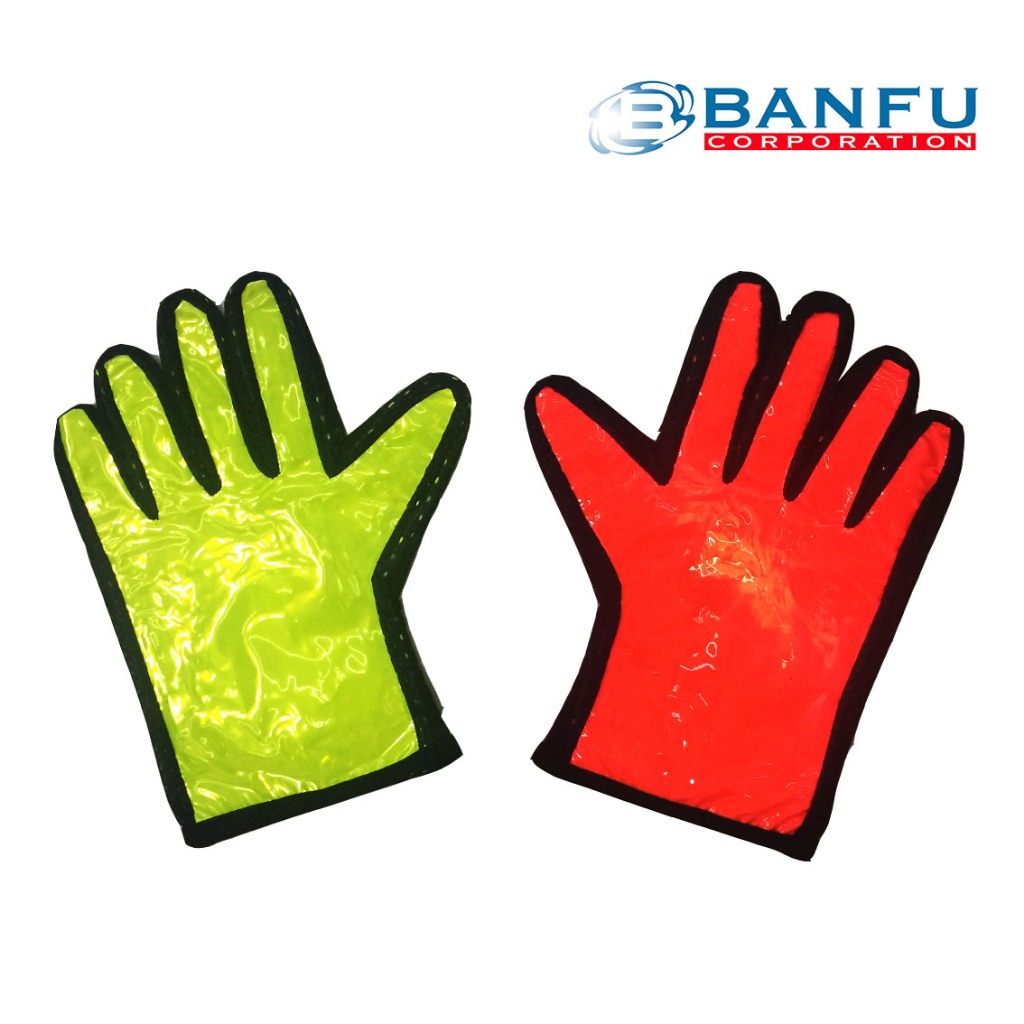 Reflective Traffic Gloves TRAFFIC ENFORCER, SECURITY GUARD ROAD SAFETY ...