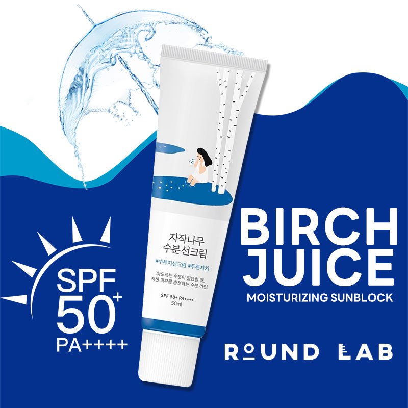 Sunscreen ROUND LAB Birch Juice sunblock Birch Juice Moisturizing Sun ...