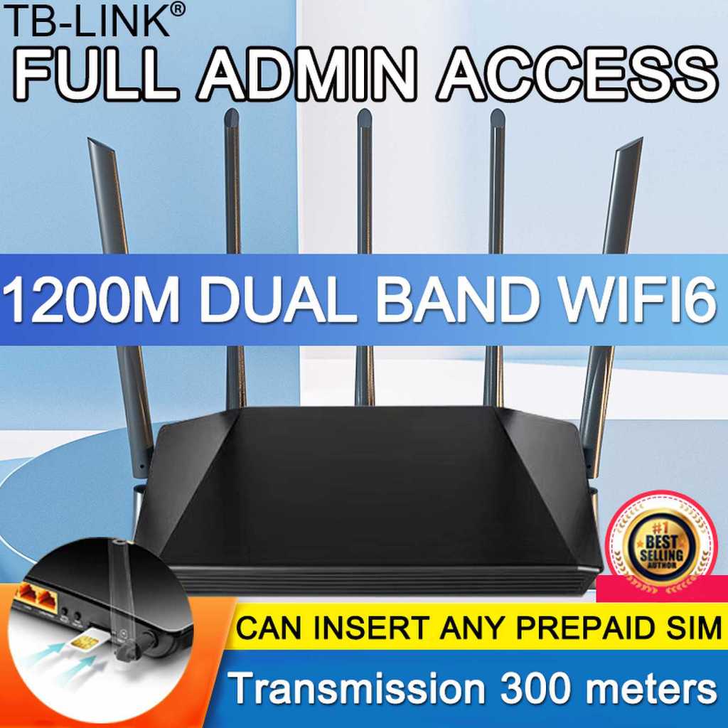 Plug and Play Openline 4G LTE WiFi Router 2.4GHz 2000Mbps Sim Card ...