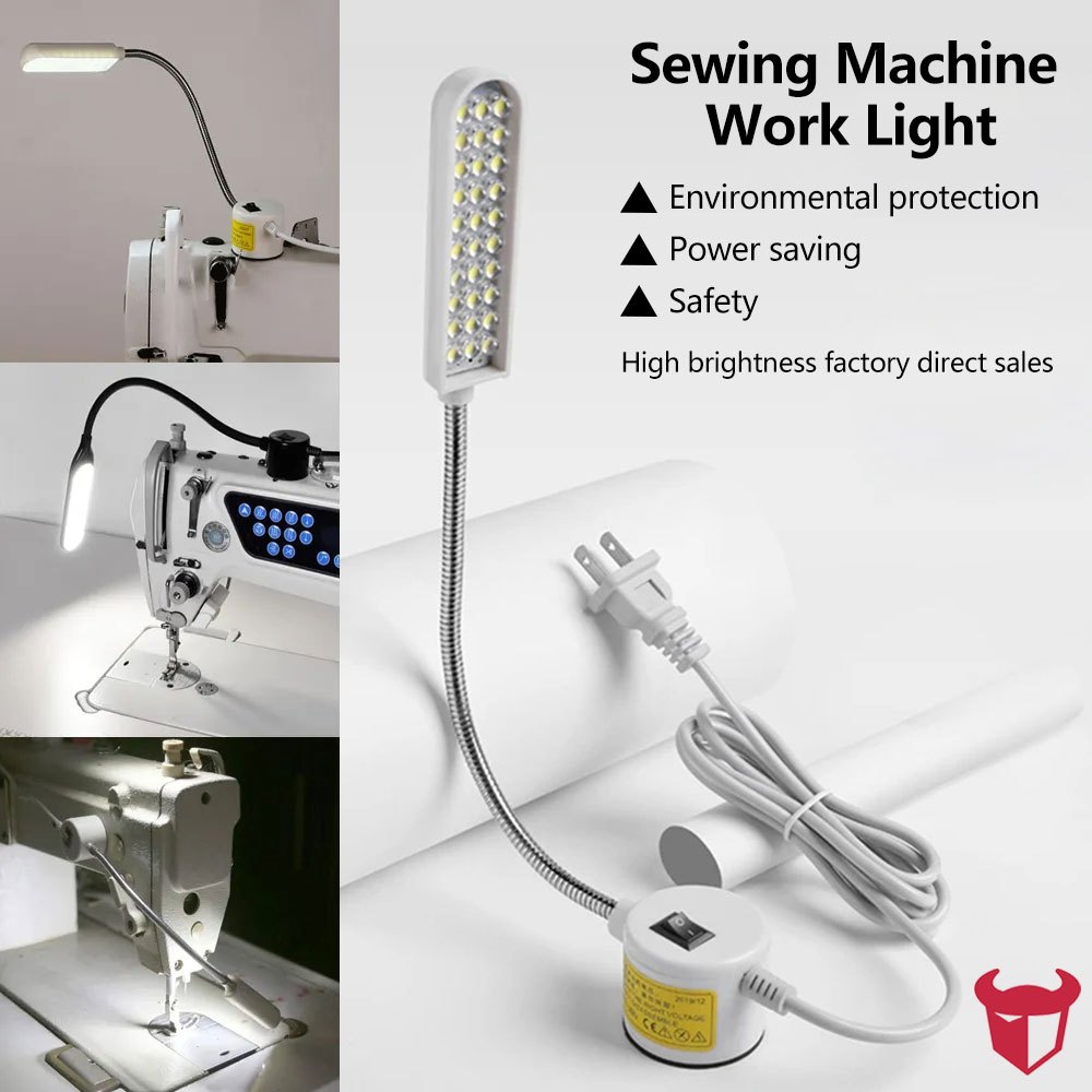 10/30 LED Sewing Machine Lamp 360 Flexible Adjustable Gooseneck Work ...