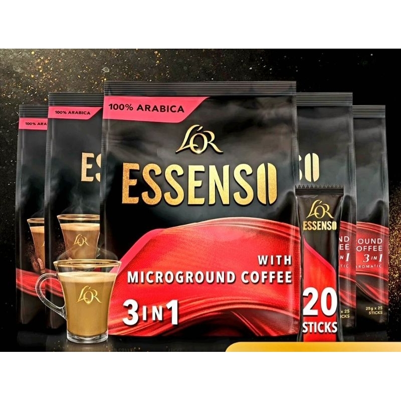 L'OR ESSENSO with Microground Coffee 3in1. 20 sticks(classic) | Shopee ...
