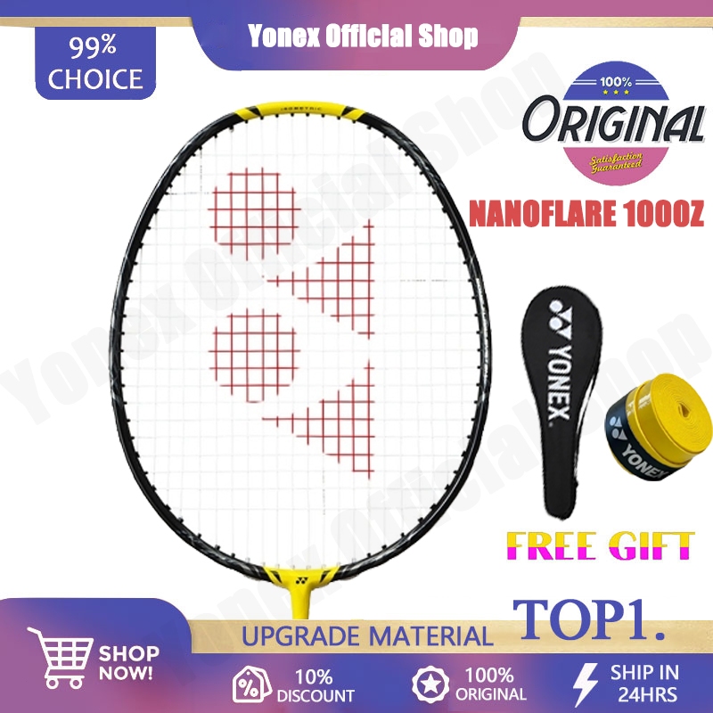 YONEX NANOFLARE 1000Z Badminton Racket With PBSI Full Carbon Ultra Light NF 1000Z Badminton ...