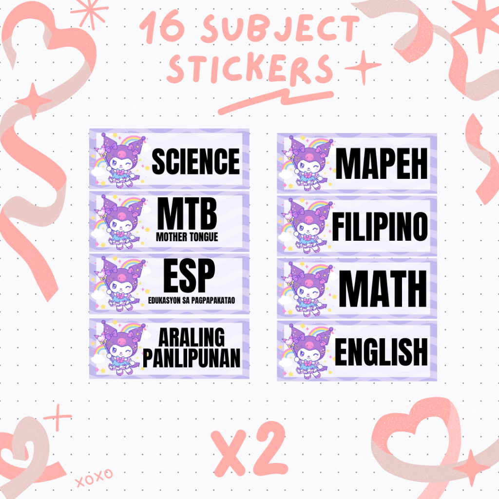 16 School Subject Labels, Folder Labels, Binder Label-Back to School ...