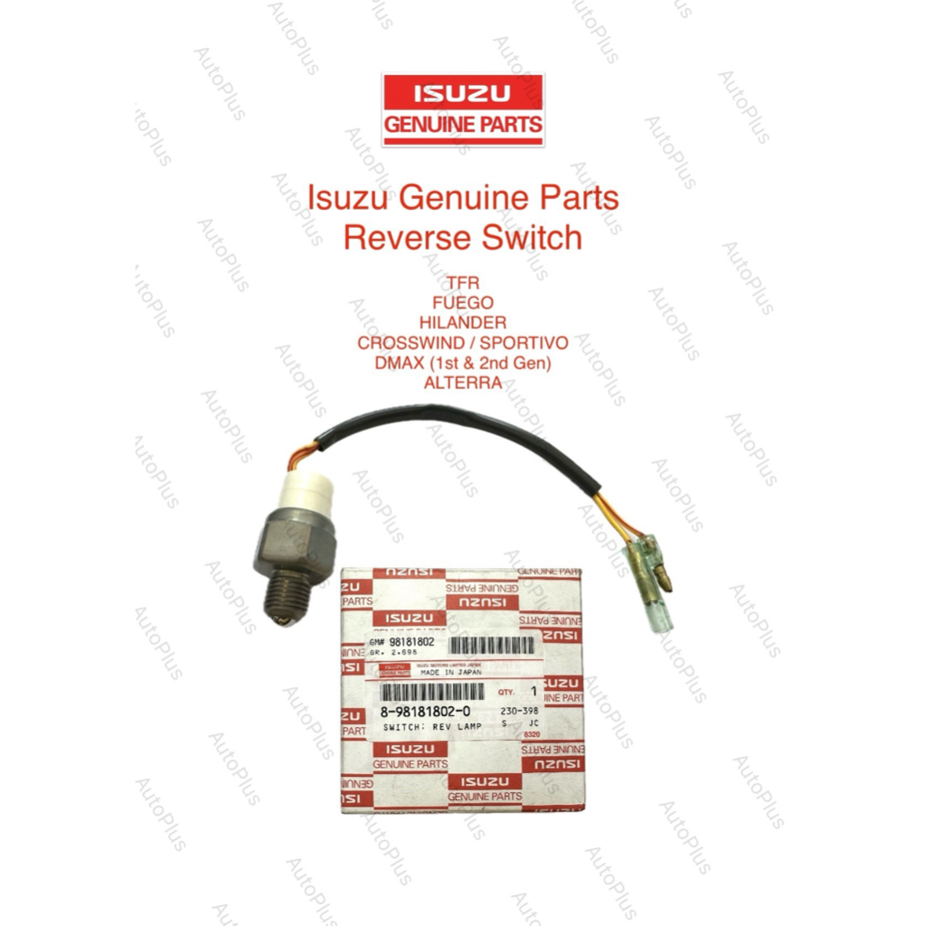 Isuzu Reverse Lamp Switch: Crosswind Sportivo Hilander TFR Fuego Dmax ...