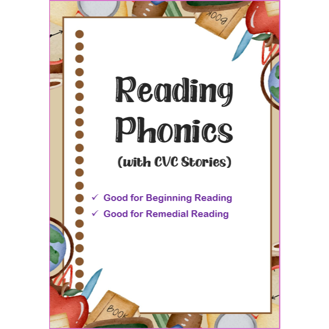 Phonetics Reading ENGLISH + CVC English Stories!! (100 pages) | Shopee ...