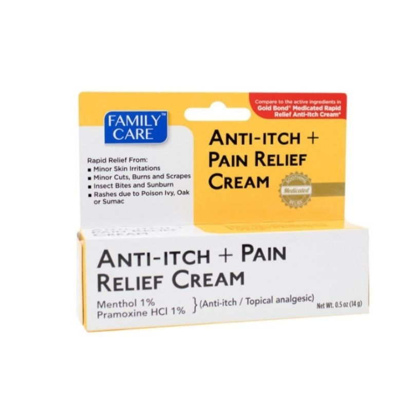 Legit USA Product(Family Care Anti-Itch + Pain)Relief Cream Irritations ...