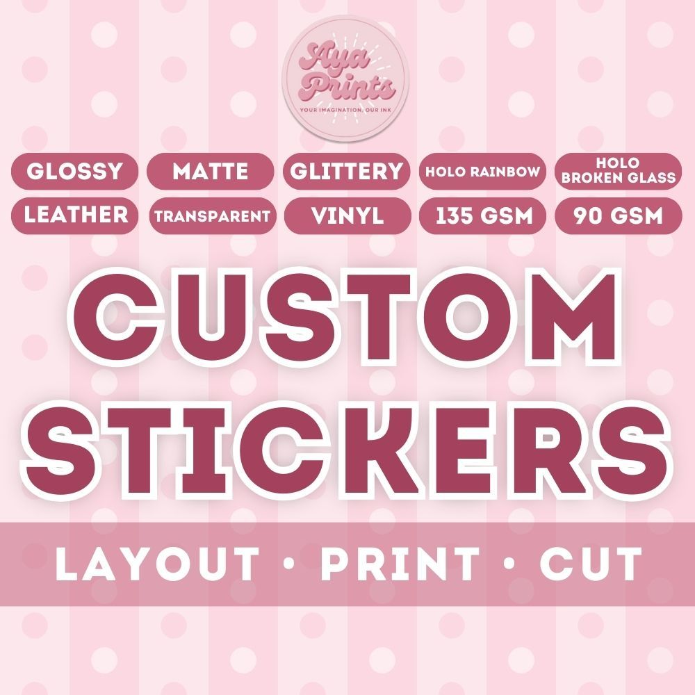CUSTOM STICKERS - Any Size to Fit A4 Sticker Sheet (Vinyl - Sticker ...