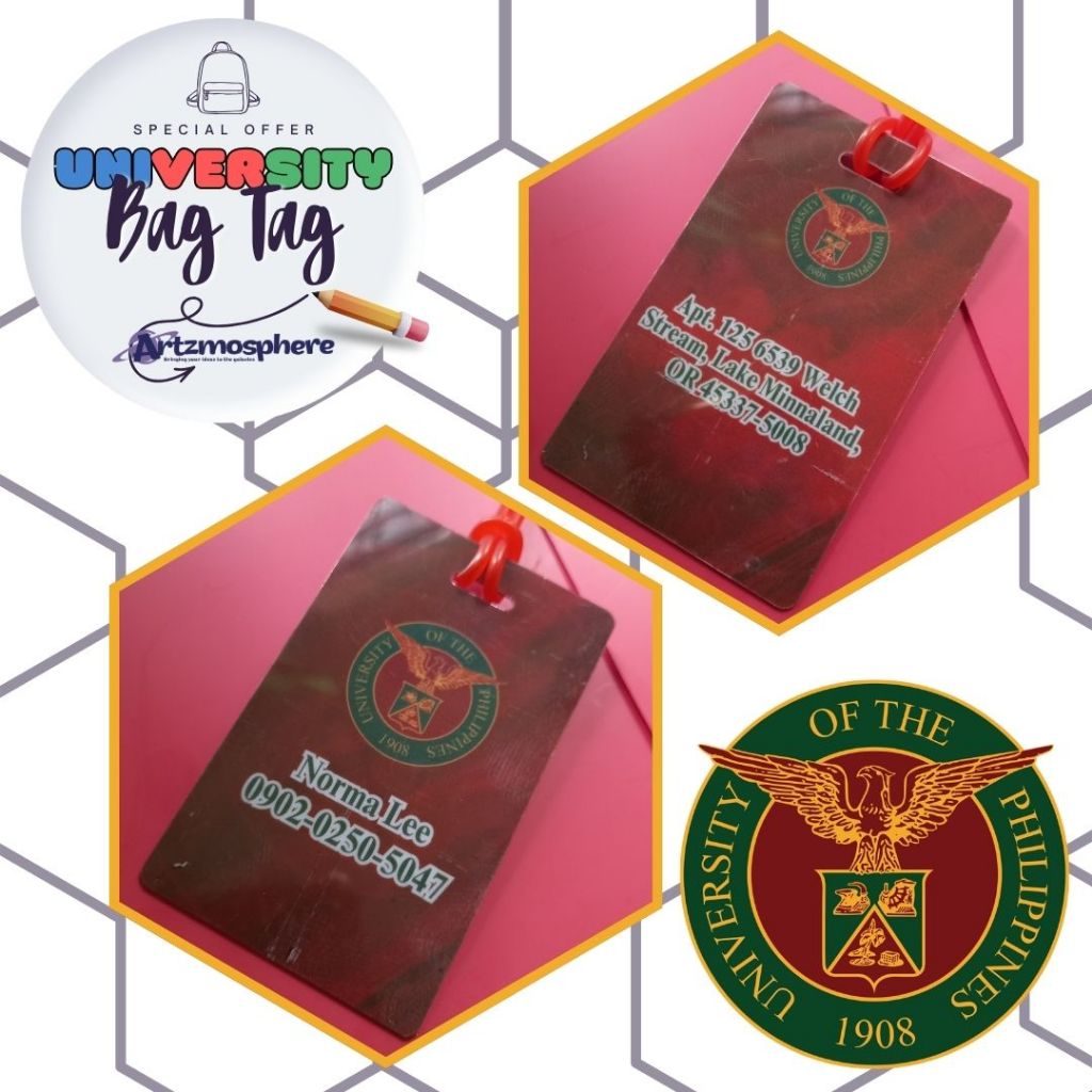 University of the Philippines High Quality PVC Bag Tag | Shopee Singapore