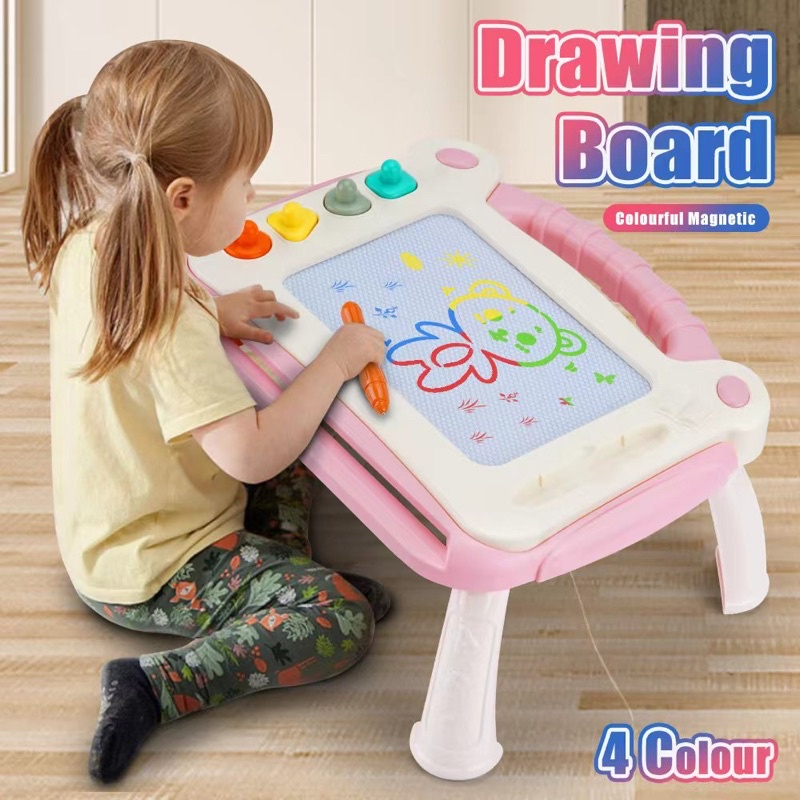 Kids Color Magnetic Drawing Board Children's Magnetic Force Drawing ...