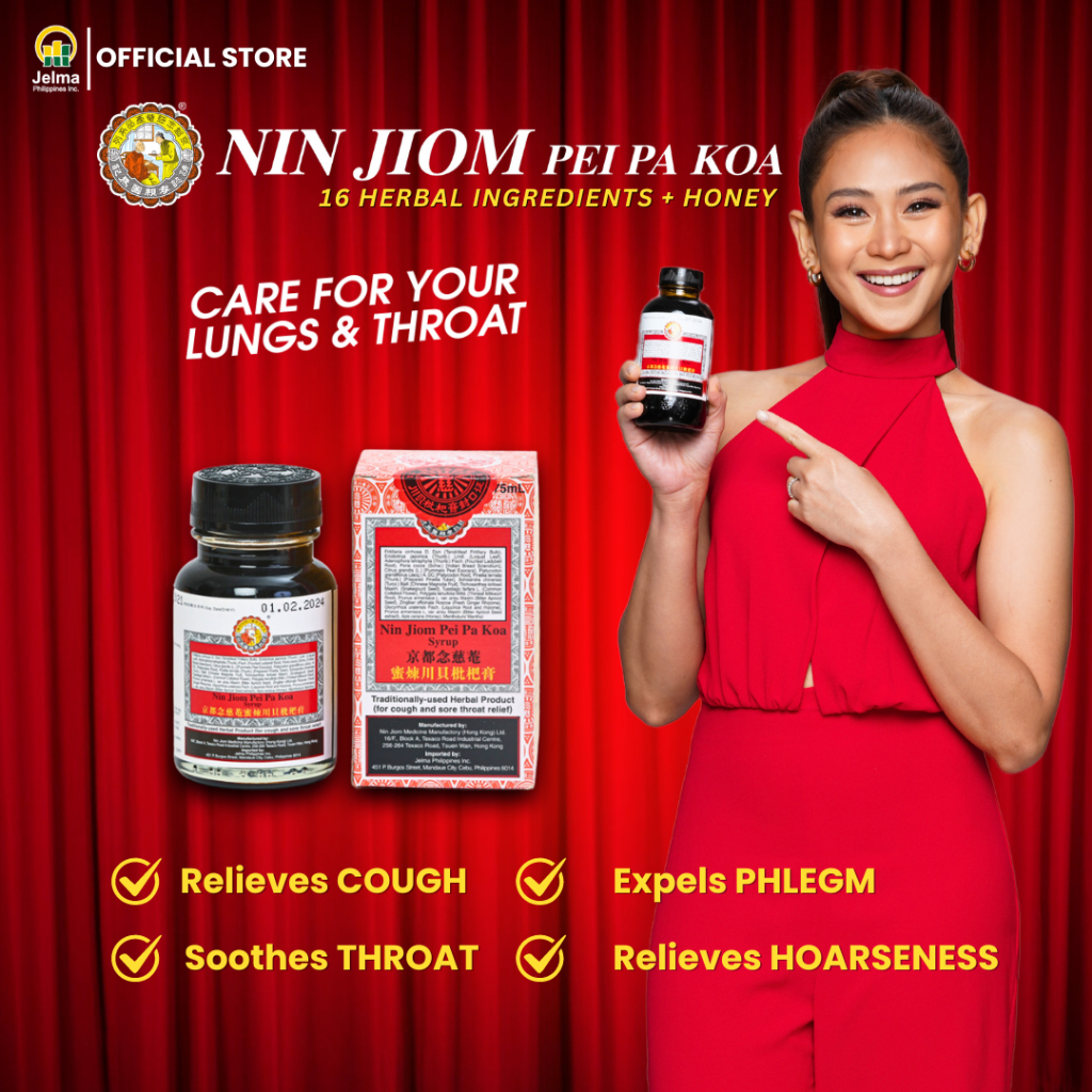 Nin Jiom Pei Pa Koa Syrup 75ml - Relieve Cough - Herbal Ingredients and ...
