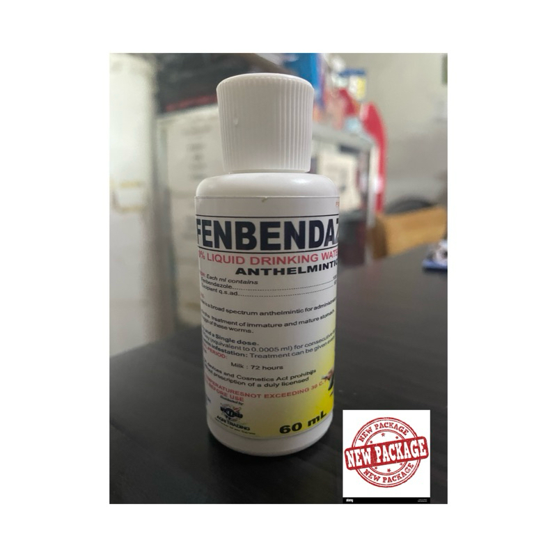 Fenbendazole 60ml (Safe sa Buntis)Rabbit/Goat-Dewormer/For Animals ...