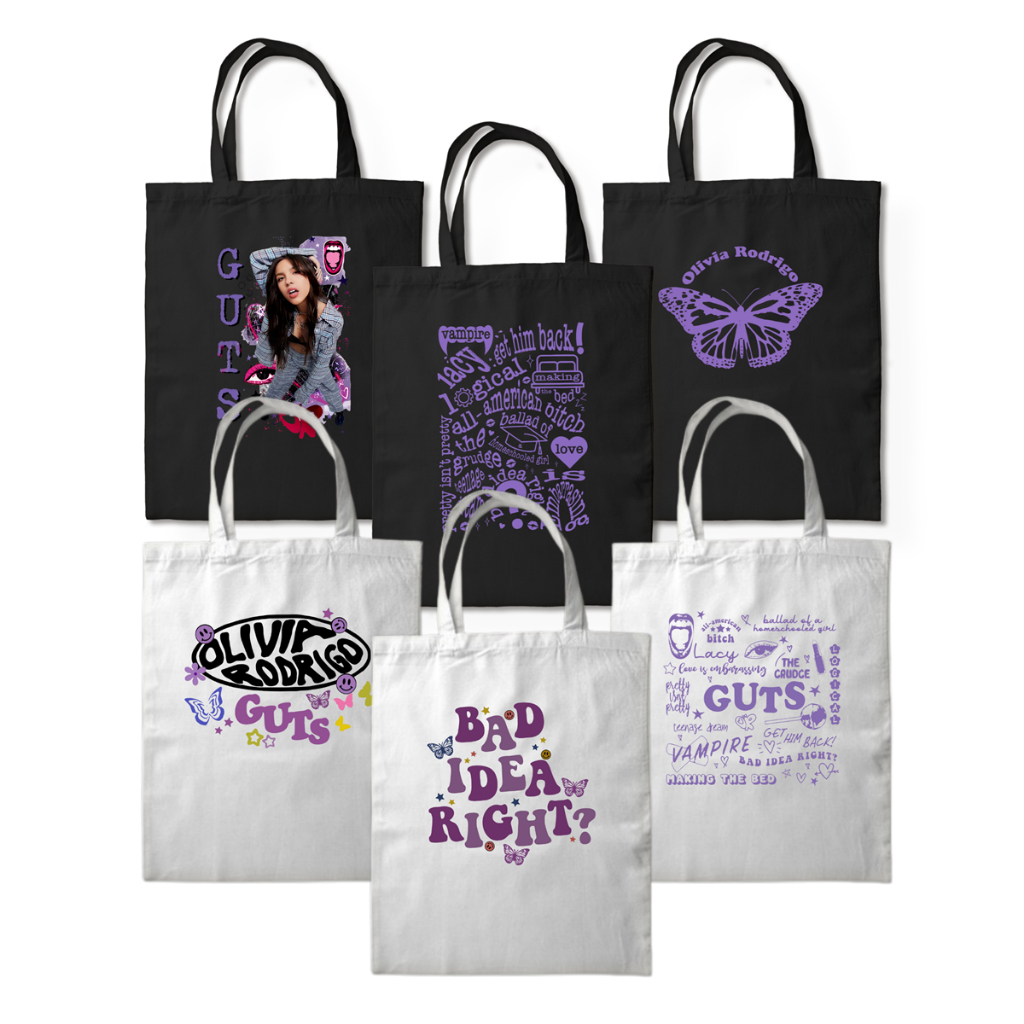 Olivia Rodrigo Guts Tour Canvas Tote Bag | Shopee Singapore