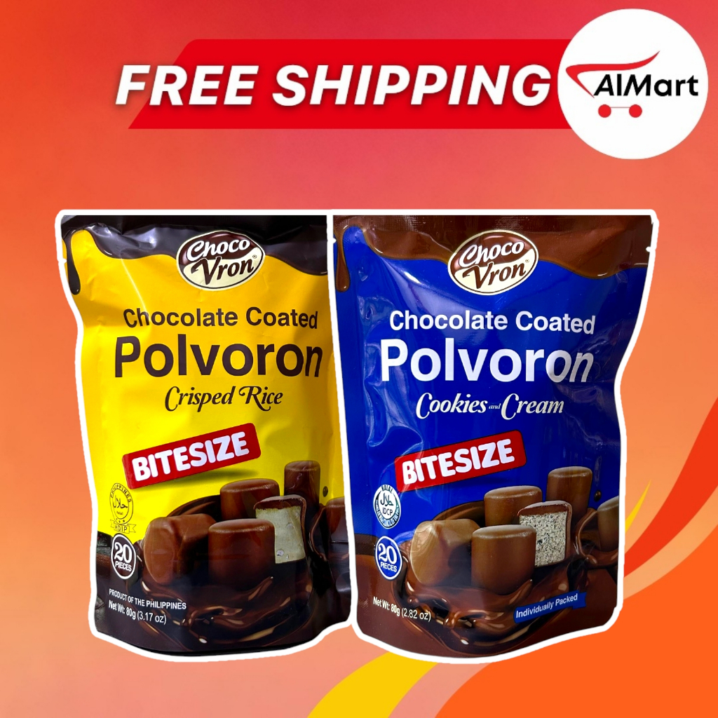 CHOCOVRON CHOCOLATE COATED POLVORON (80 GRAMS) | Shopee Singapore