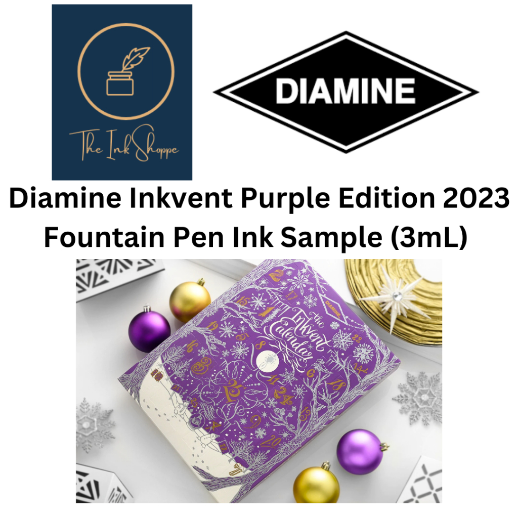 Diamine Inkvent 2023 Purple Edition Fountain Pen Ink Sample (3mL ...