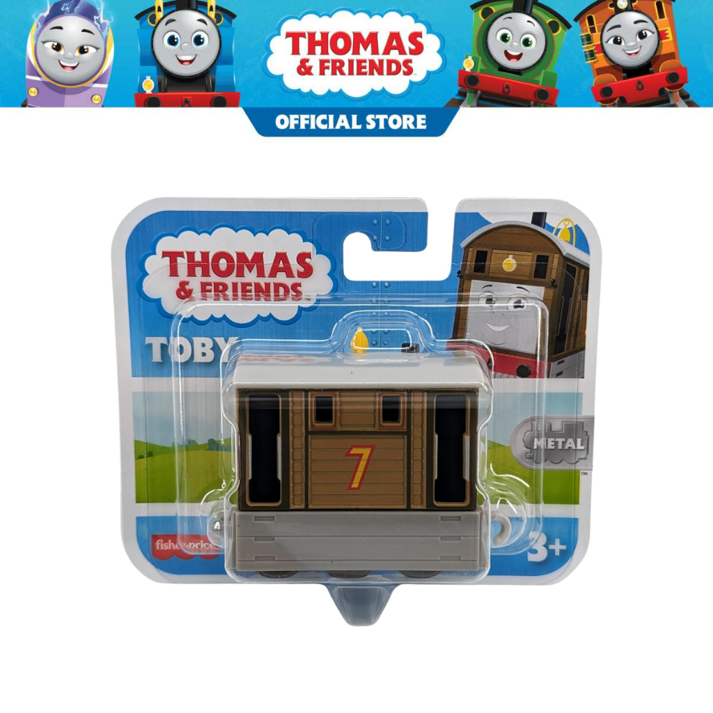 Fisher-Price Thomas & Friends Push-Along Toby Die-Cast Toy Train Engine ...