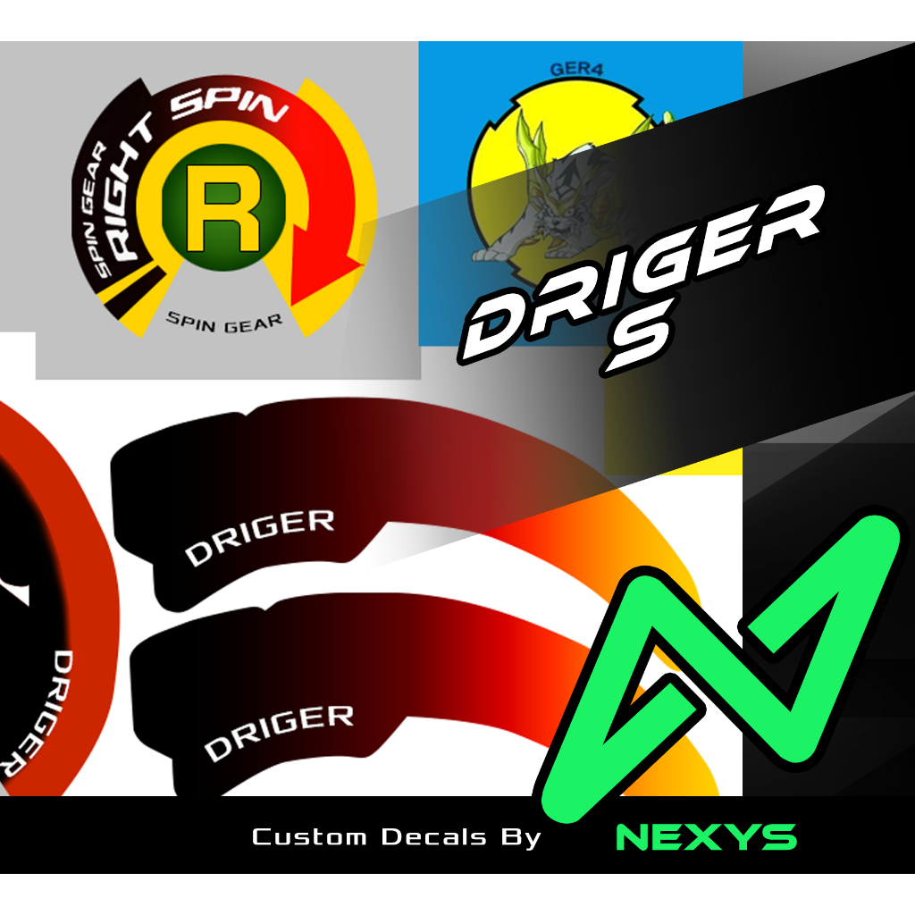 Beyblade Driger S - Sticker | Shopee Singapore