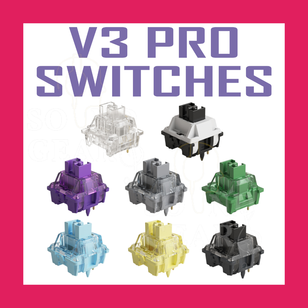Akko V3 Pro Switches Cream Black Blue Yellow Lavender Purple Matcha ...