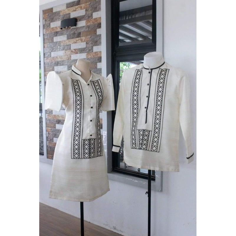 couple barong BD 03 BW 03 boy and lady barong dress maria clara ...
