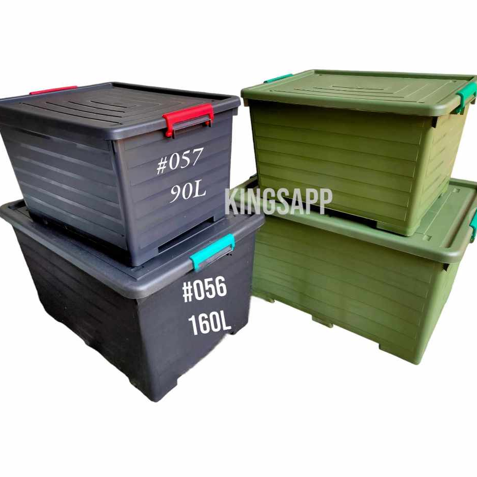 STORAGE BOX 160L, 90L Heavy Duty with wheels and handle /storage box ...