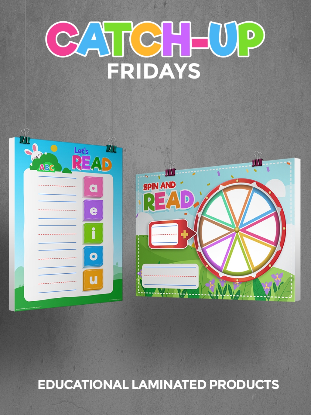 Beginning Reading for Kindergarten Level - Catch-up Fridays (Laminated ...