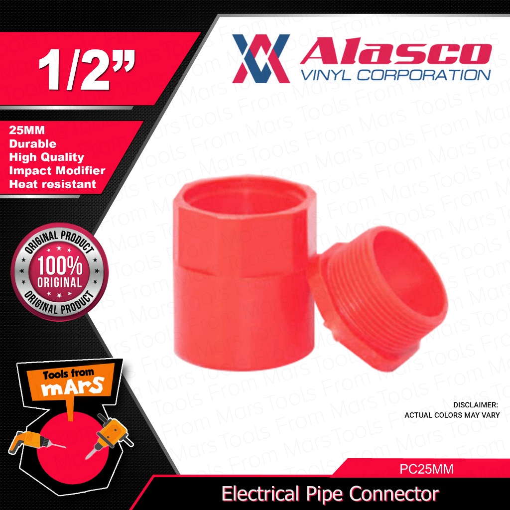 ALASCO 25mm Electrical PVC Pipe Connector 3/4"inch High Quality Conduit ...