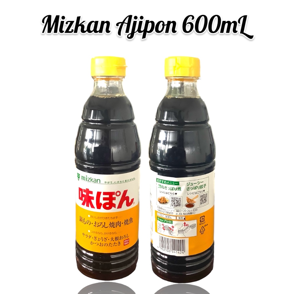 CMH Japan Mizkan Ajipon Ponzu Citrus Seasoned Soy Sauce 600ml | Shopee ...