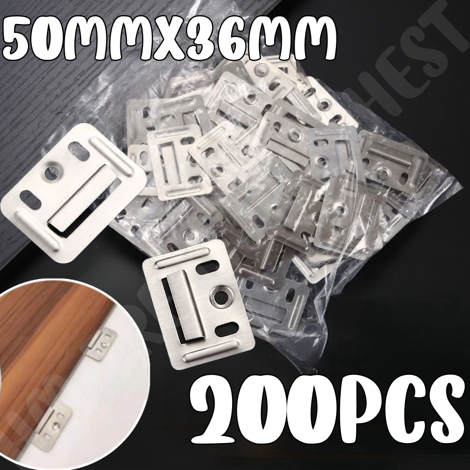 200pcs Metal Clip Wall Clip Fluted Wall Panel For Wpc Wall And Ceiling ...