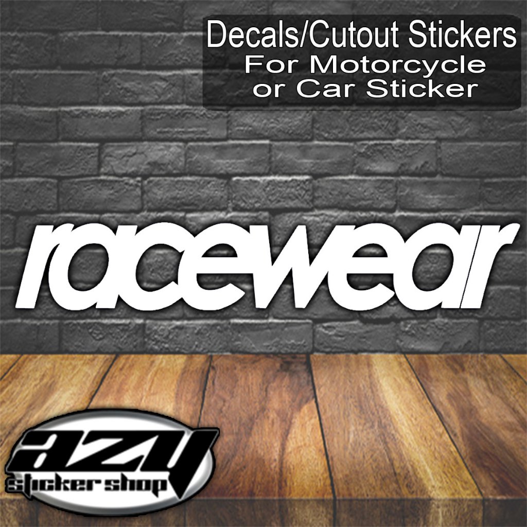 Vinyl Stickers cutout, Never Faded,Quality made, inspired by Racewear ...