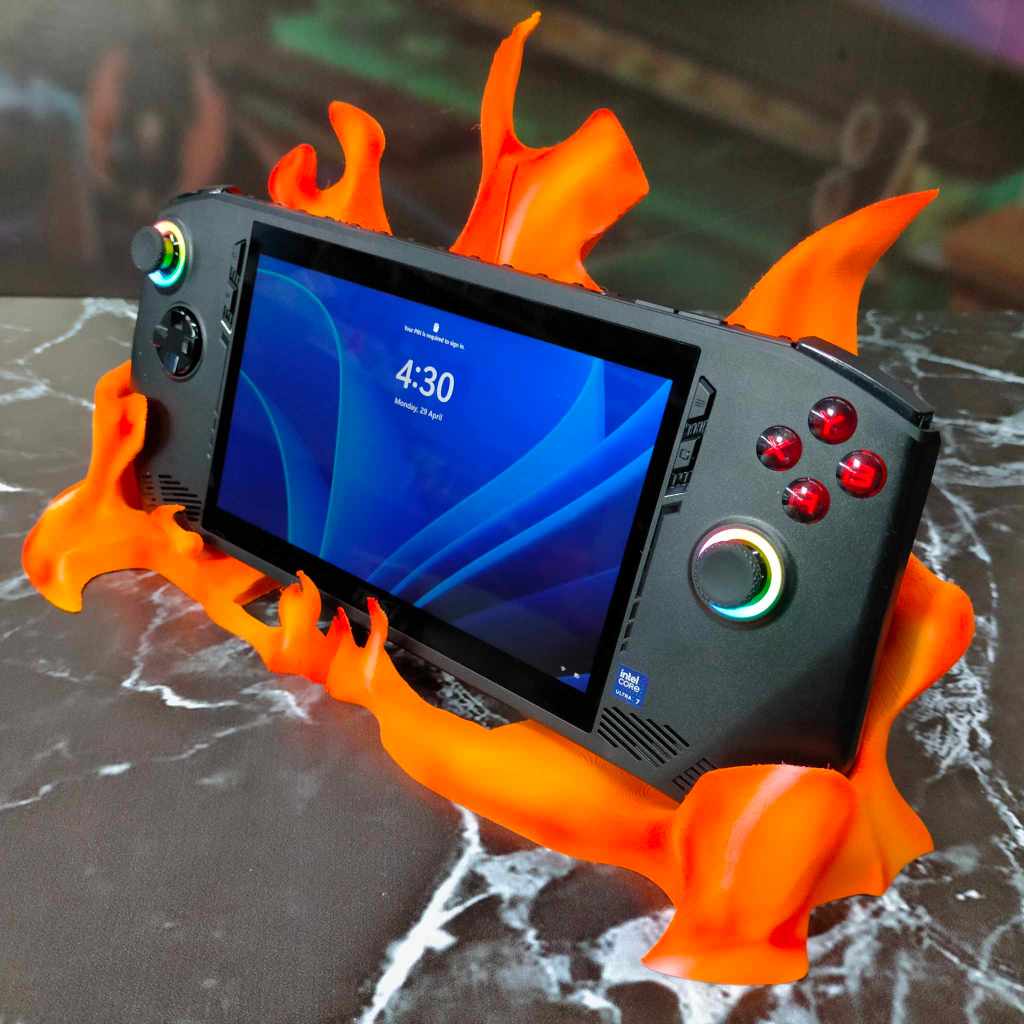 Fire / Flame Stand for Steam Deck , ROG Ally & MSI CLAW Custom 3D ...