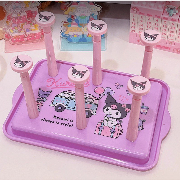 hello kitty melody cinnamoroll kuromi twin star cup holder rack ...