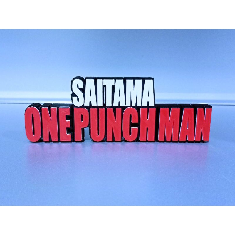 Saitama One Punch man 3d Printed logo For Anime One Punch Man Figure ...